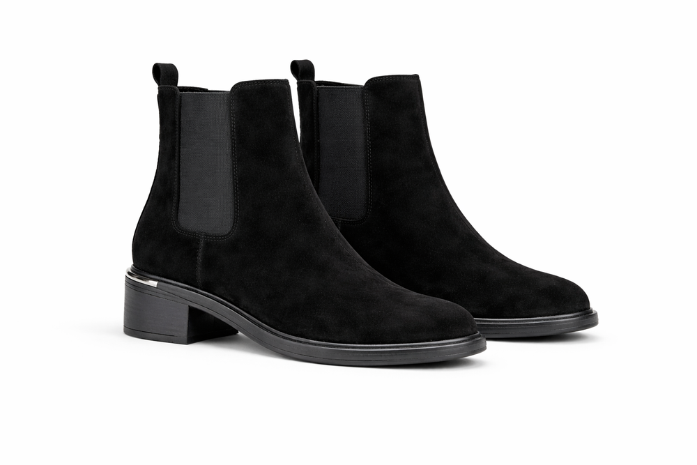 Rhonda Premium Suede Chelsea Winter Ankle Boots