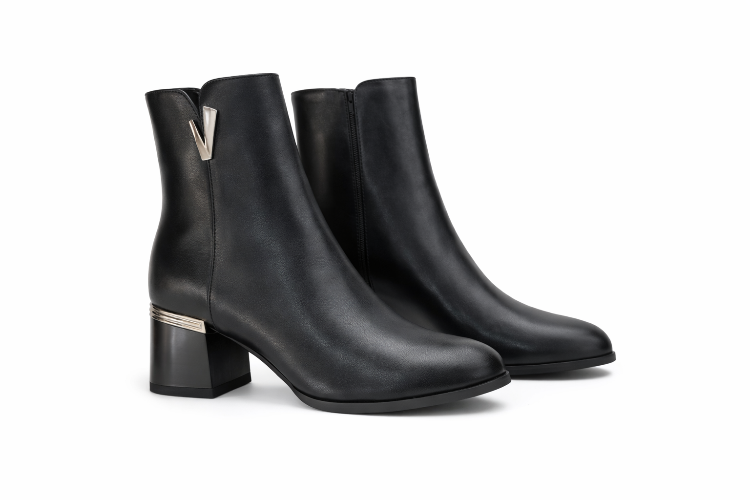 Savanna Premium Winter Ankle Boots with Block Heels